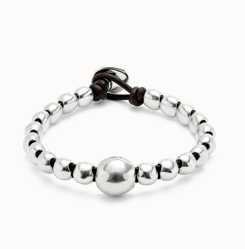Uno de 50 "Be Fearless" Bracelet-Silver – Adelaide's Boutique