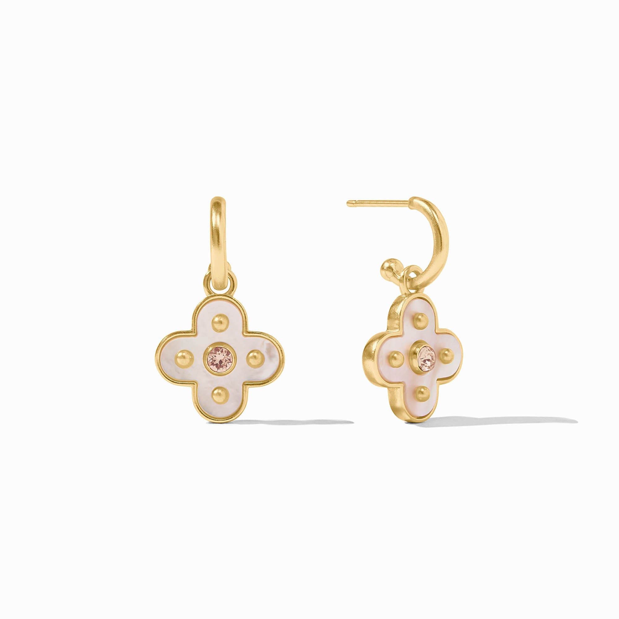 Julie Vos "Colette" Hoop & Charm Earring-Champagne – Adelaide's Boutique