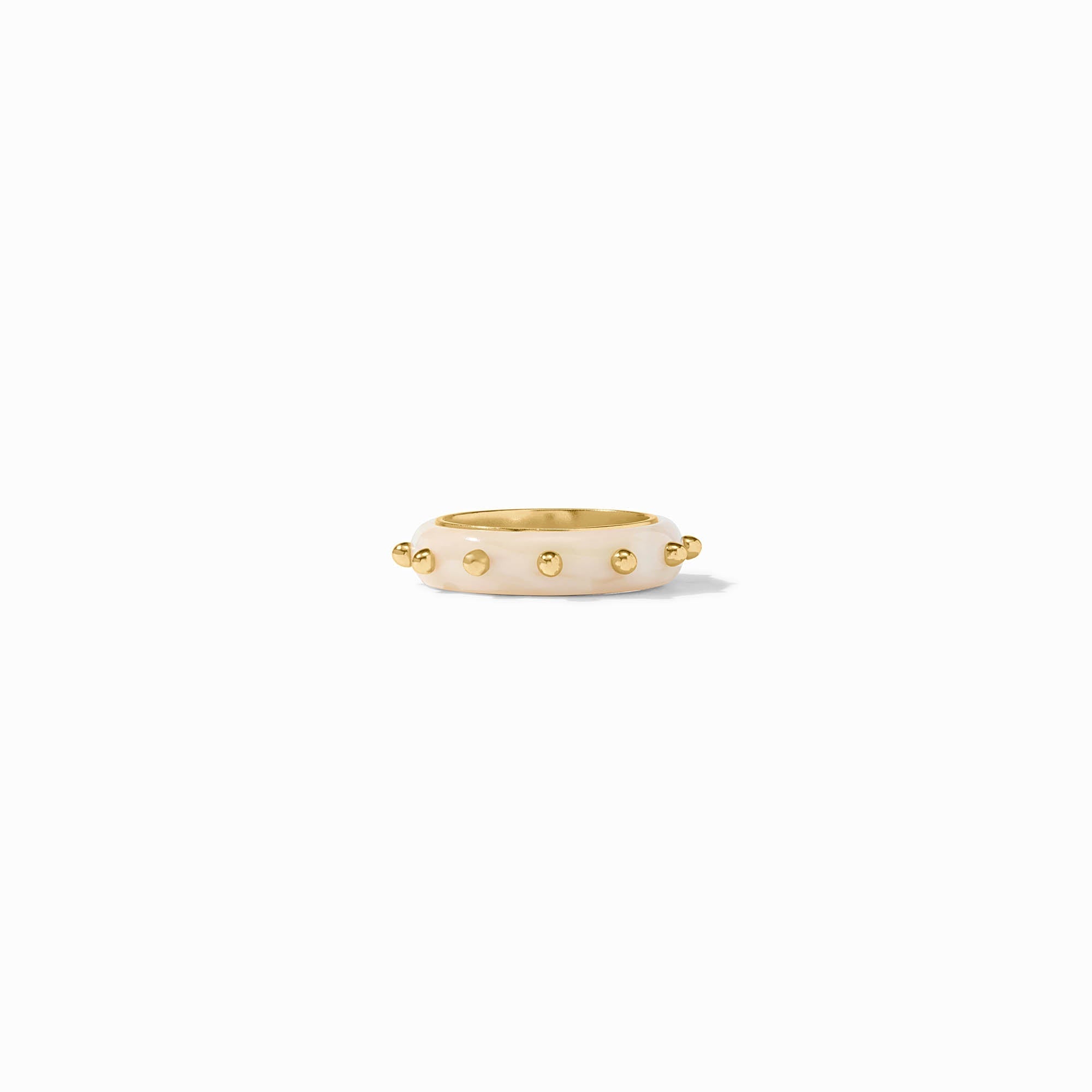 Julie Vos "Colette" Stacking Ring-Alabaster – Adelaide's Boutique